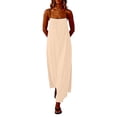 Admvng Women's Sleeveless Square Neck Dresses Spaghetti Straps Casual ...
