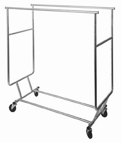Double Collapsible Rolling Rack - Walmart.com