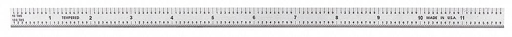 General Tools Flexible Steel Rule,12 In,Engineers CF1249MD - Walmart.com