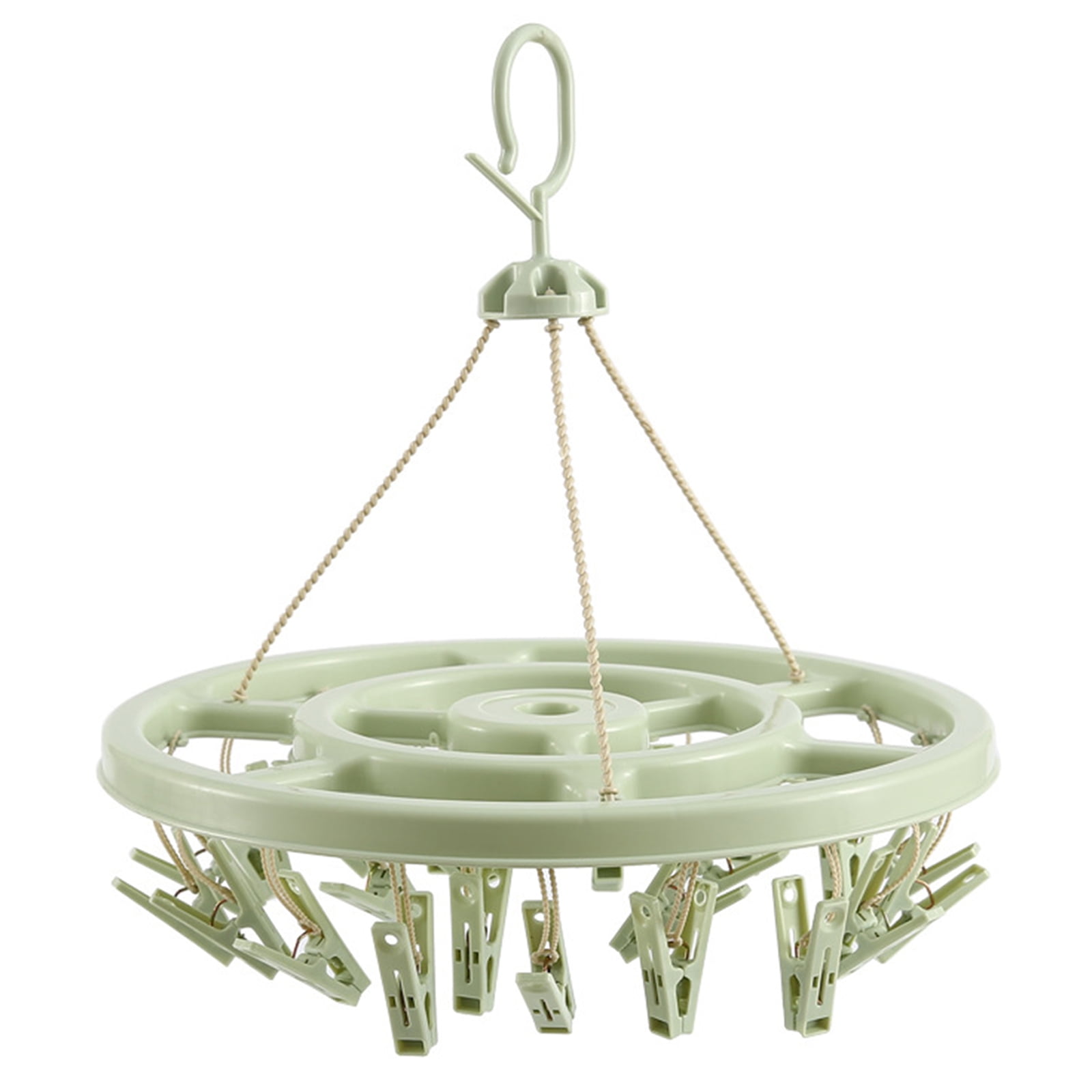 Twoworld Sock Drying Rack Clothes Rack Clip Clothes Hanger Green ...