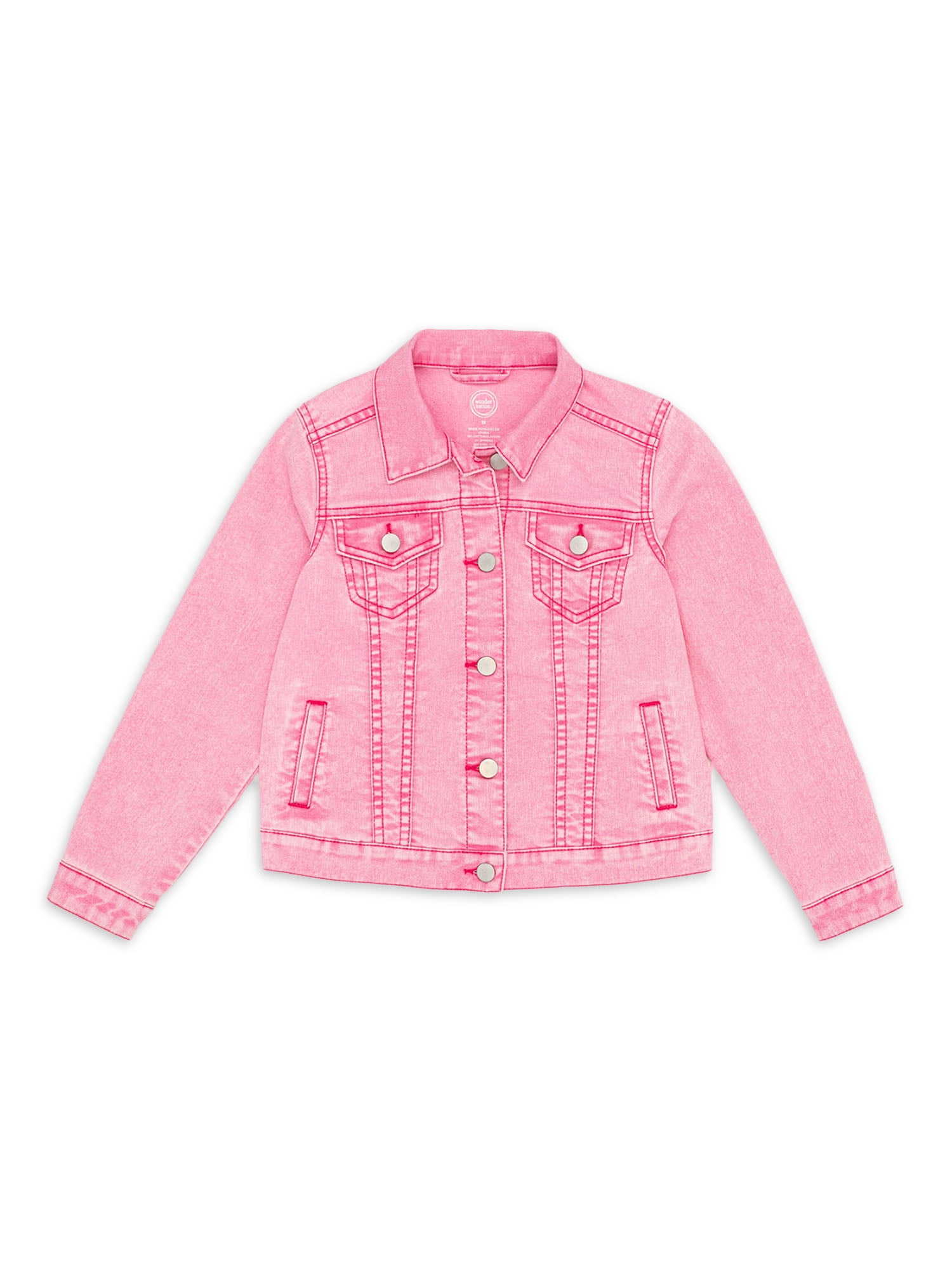 Wonder Nation Girls Fashion Denim Jacket, Sizes 4-18 & Plus - Walmart.com