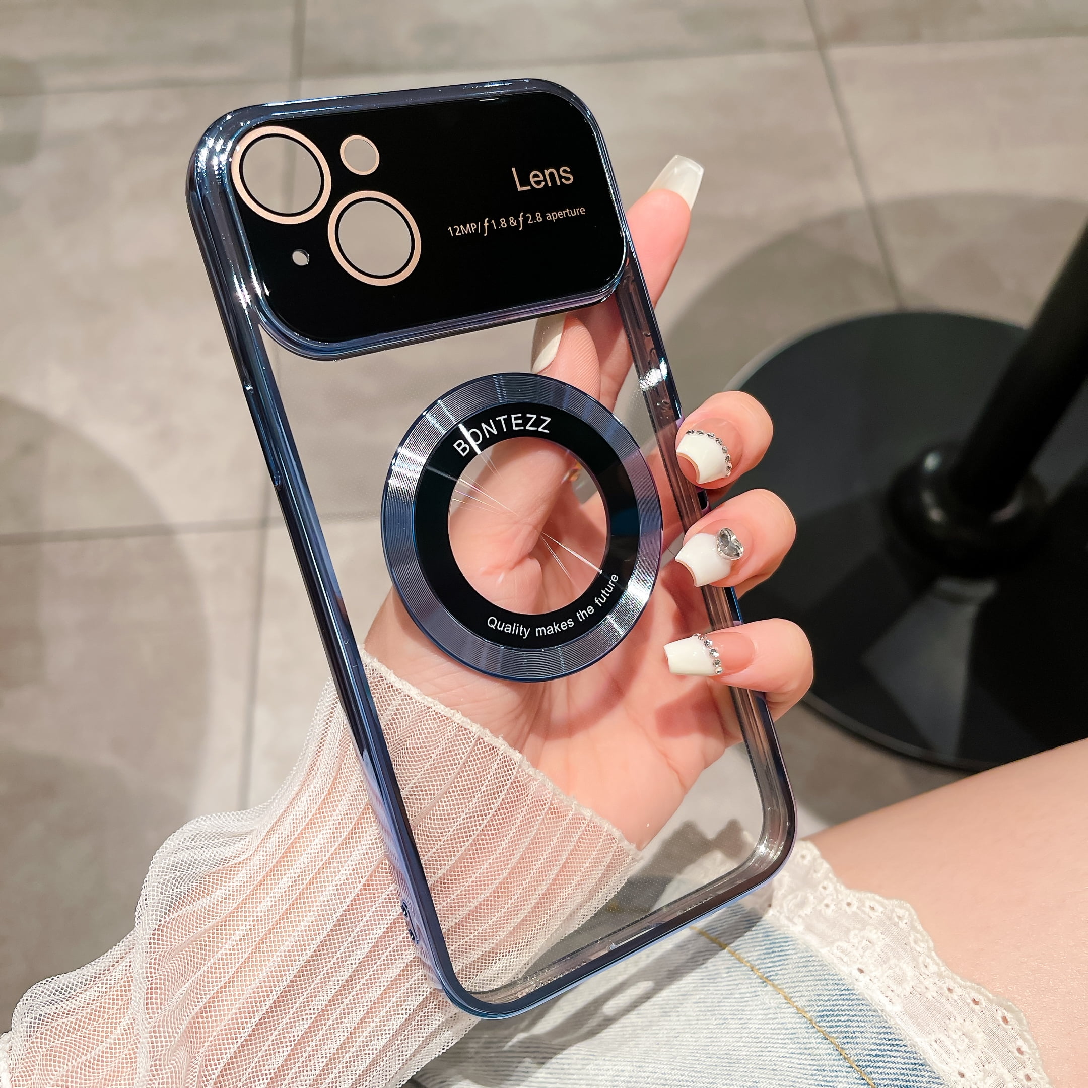 Mantto Magnetic Clear Case for iPhone 13 Pro with MagSafe [Integrated ...