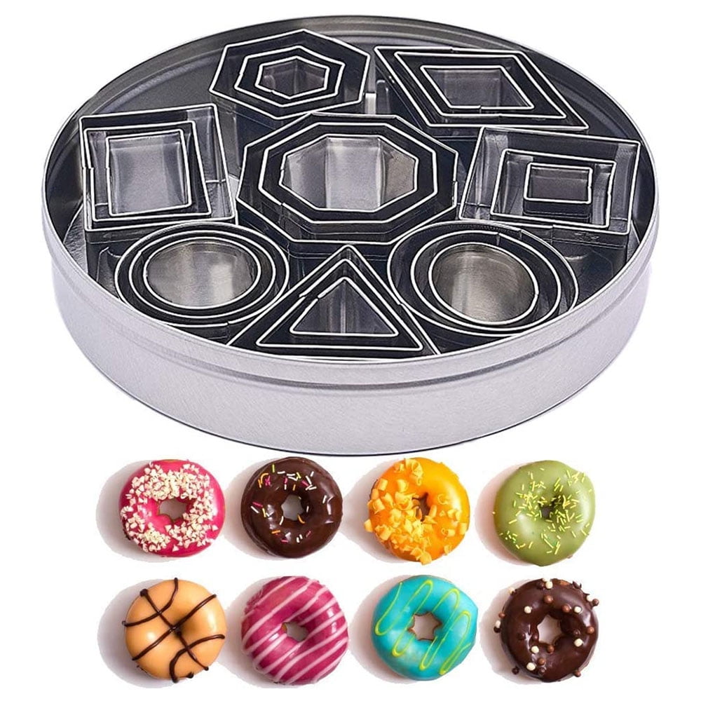 AUPERTO Mini Cookie Cutter Shapes Set - 24 Small Molds To Cut Out ...