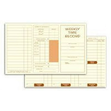 Weekly Time Cards for Employees Small Business, Stock #AMA5200 (One ...