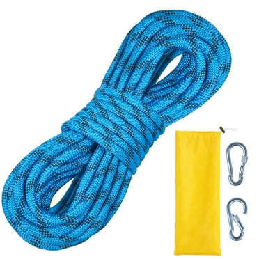 VEVOR 10.2mm Dynamic Climbing Rope, 50M(164ft) Outdoor Rock Climbing Rope 25KN Breaking Tension ...