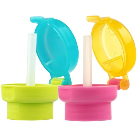 2 Pack Portable Spill Proof Juice Soda Water Bottle Twist Cover Cap ...