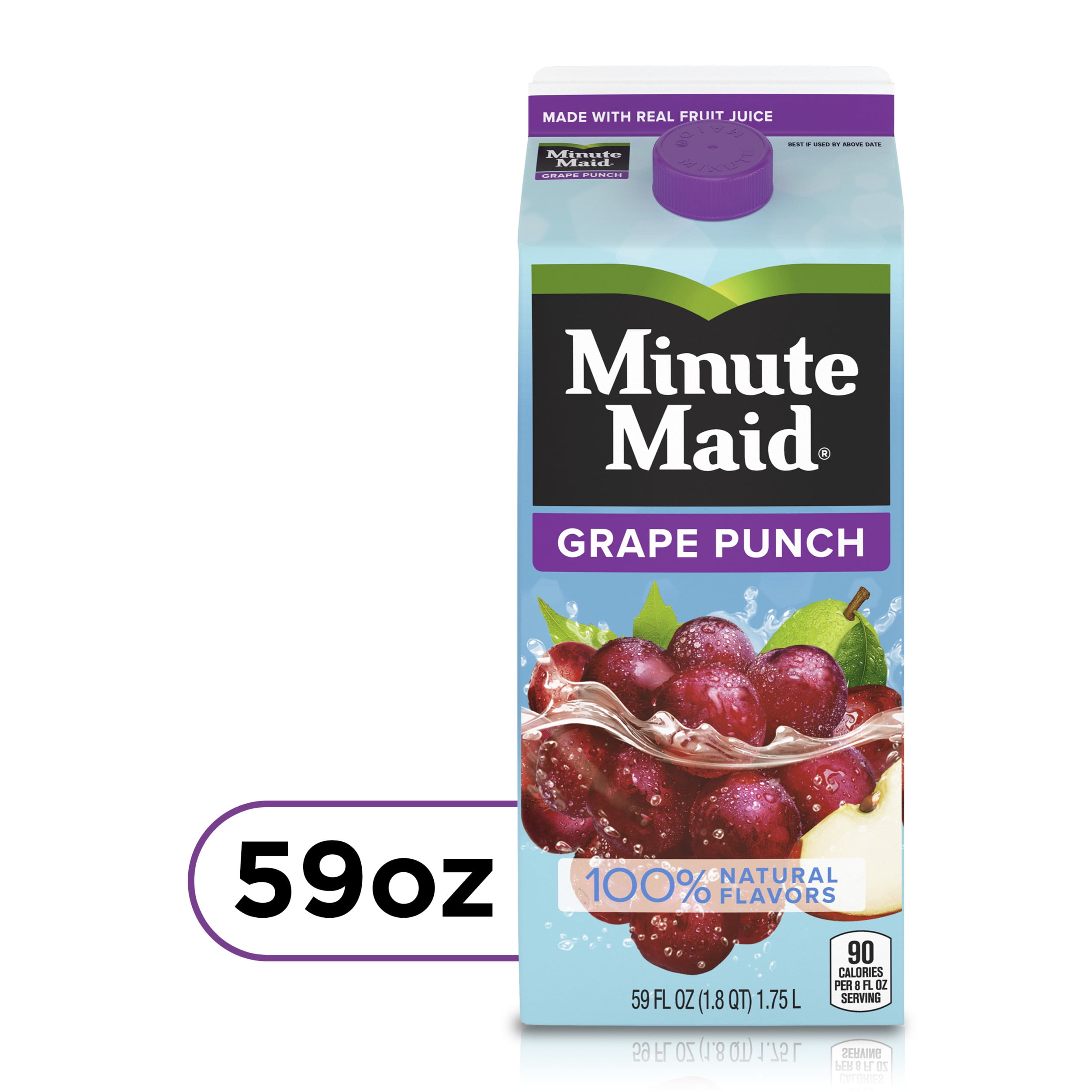 Minute Maid Grape Punch Fruit Juice, 59 fl oz Carton - Walmart.com