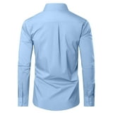 Alimens & Gentle Long Sleeve Cotton Dress Shirts for Men Button Down ...