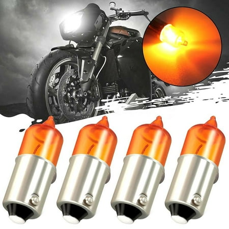 MYG 4x Motorcycle Motorbike Mini Indicator Bulbs Halogen BA9S Base ...