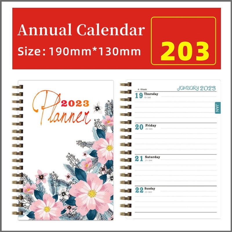 Buy XMNZMH 2023 Daily Calendar Planner Notebook Weekly Monthly Office ...