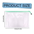 BNNG 16pcs Mesh Zipper Pouch File Bags Puzzle Storage Bags, A4 9.2x13.2 ...