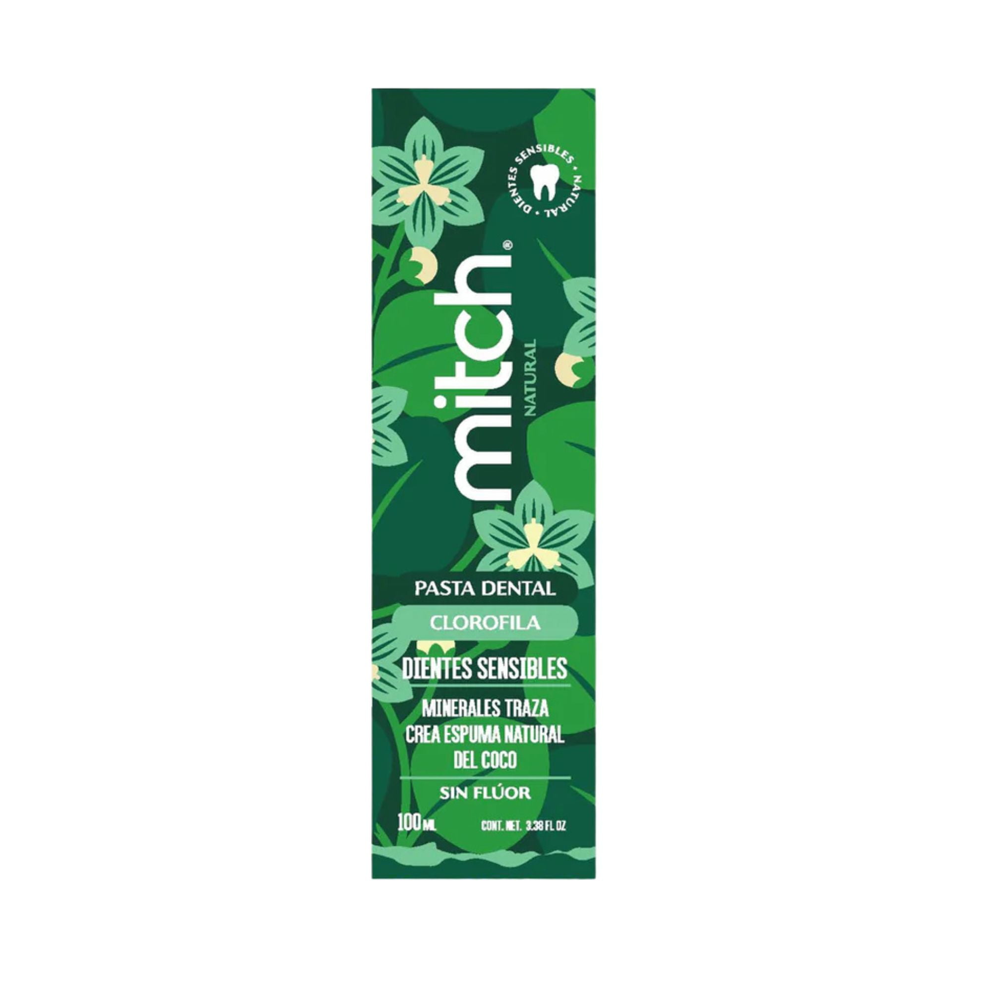 Pasta Dental Mitch Premium Clorofila 100ml Sin Flúor Vegan Original ...