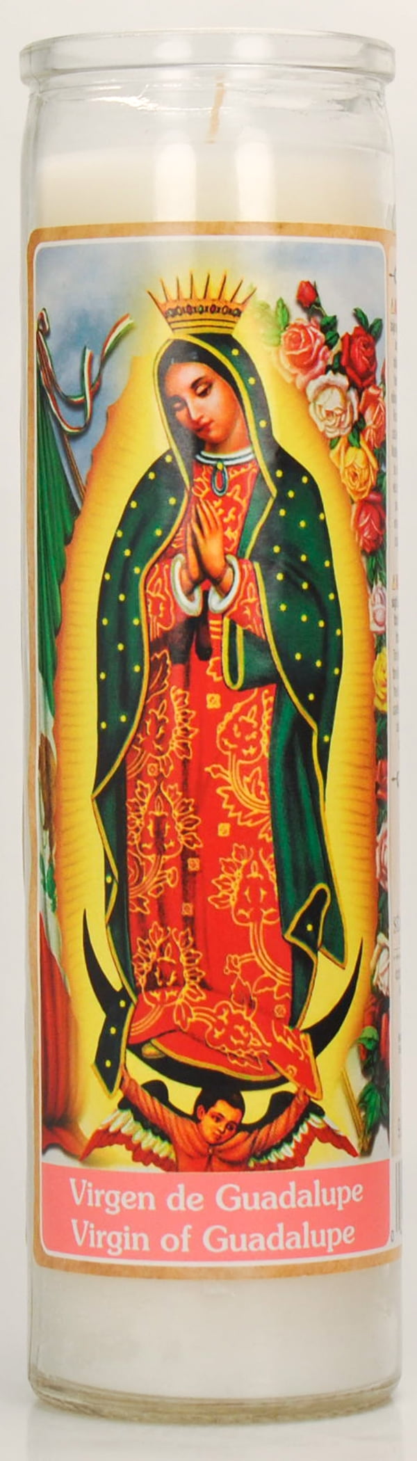 Prayer Candle Dual Saints White Wax, 8 Inch - Walmart.com