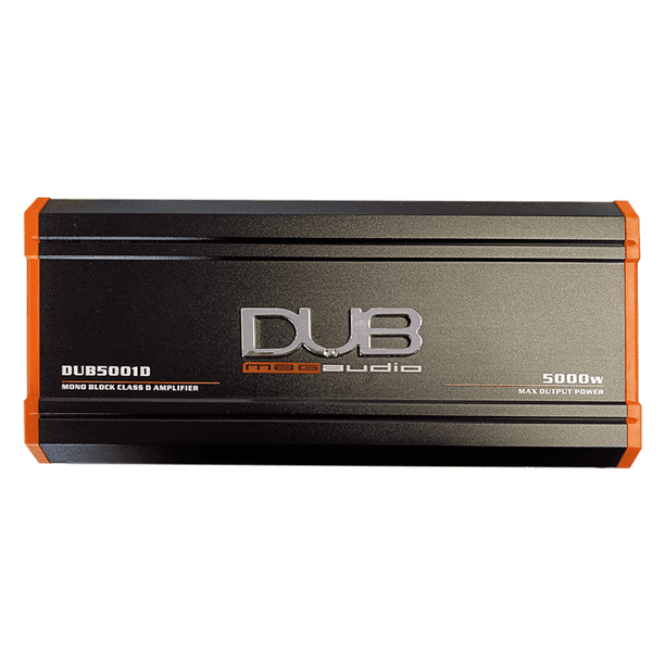 Amplificador Audiobahn DUB Clase D 1 Canal 5000w para Auto DUB5001D ...