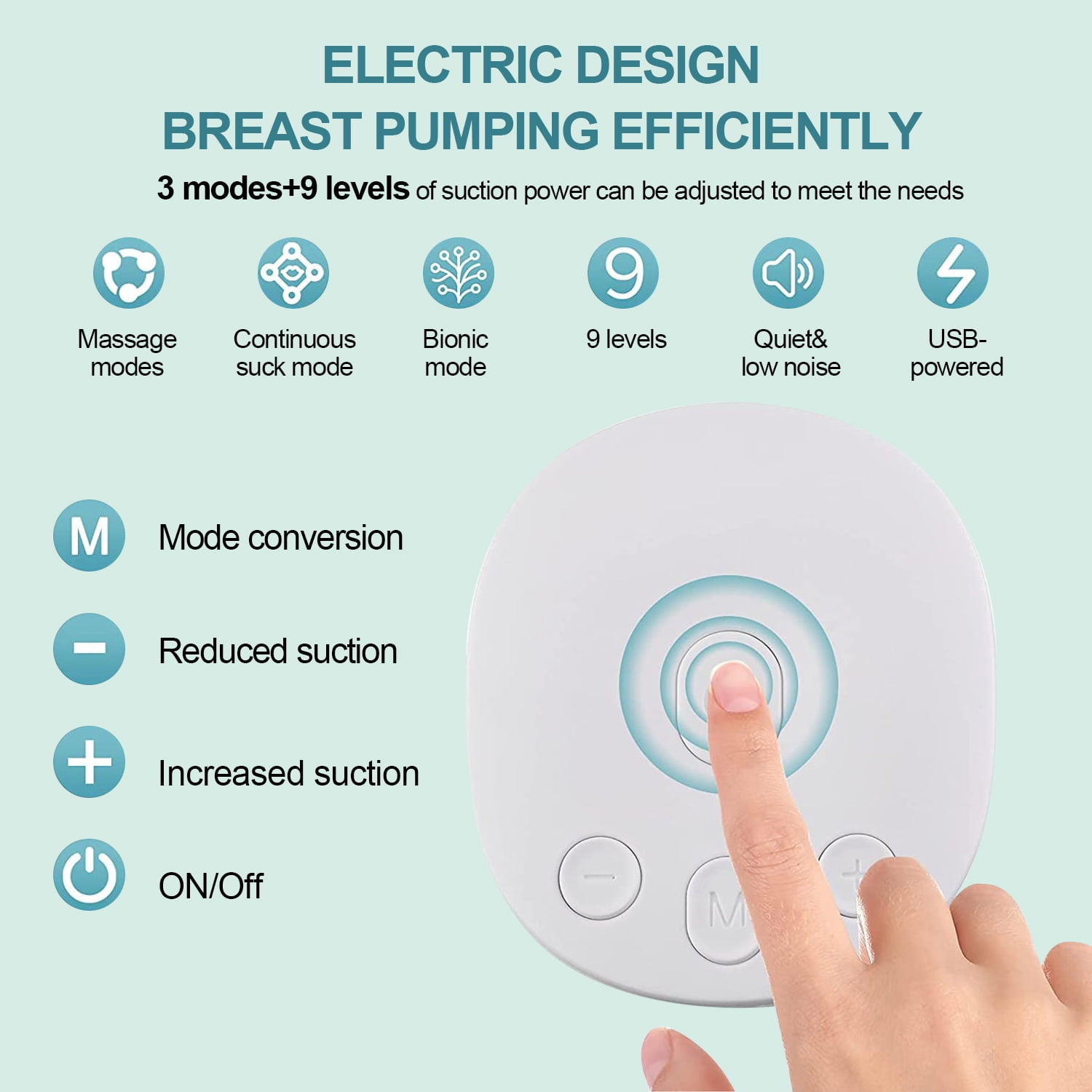 Buy Electric Breast Pump, BPA-Free USB Dual Breast Pump Safety ...