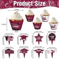96 Pcs 2026 Graduation Cupcake Toppers Liners Decorations with Picks ...