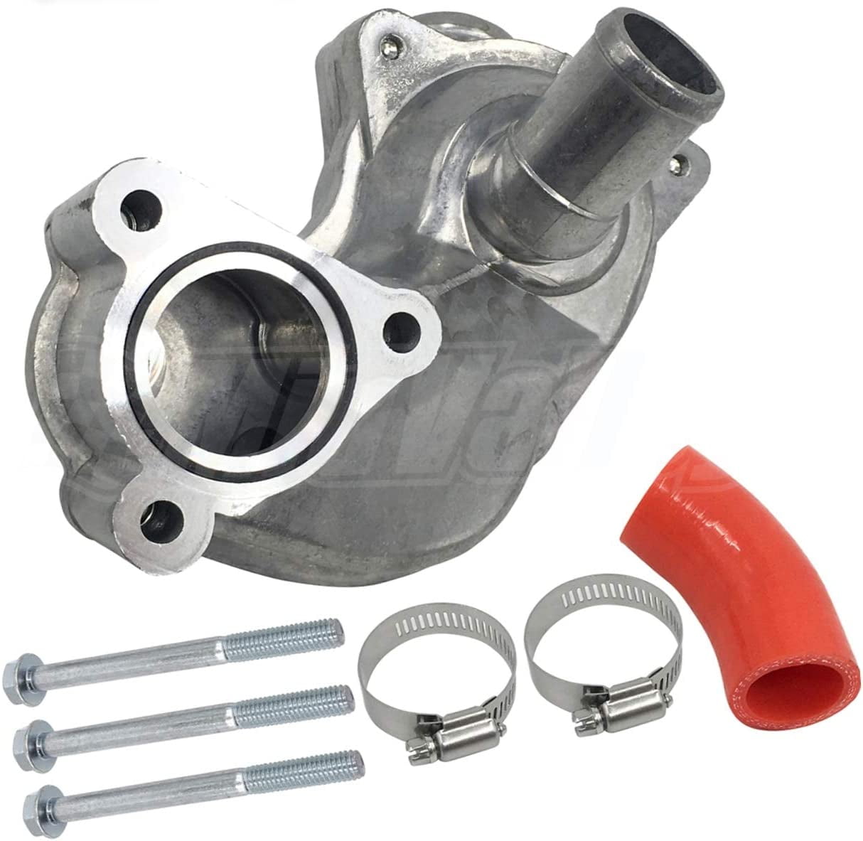 Aluminum Thermostat Housing Kit 1 Plug W/Installation Kit For Ford Explorer 2001 For Ford ...