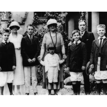 Rockefeller Family. From Left Laurance Rockefeller History (24 x 18 ...