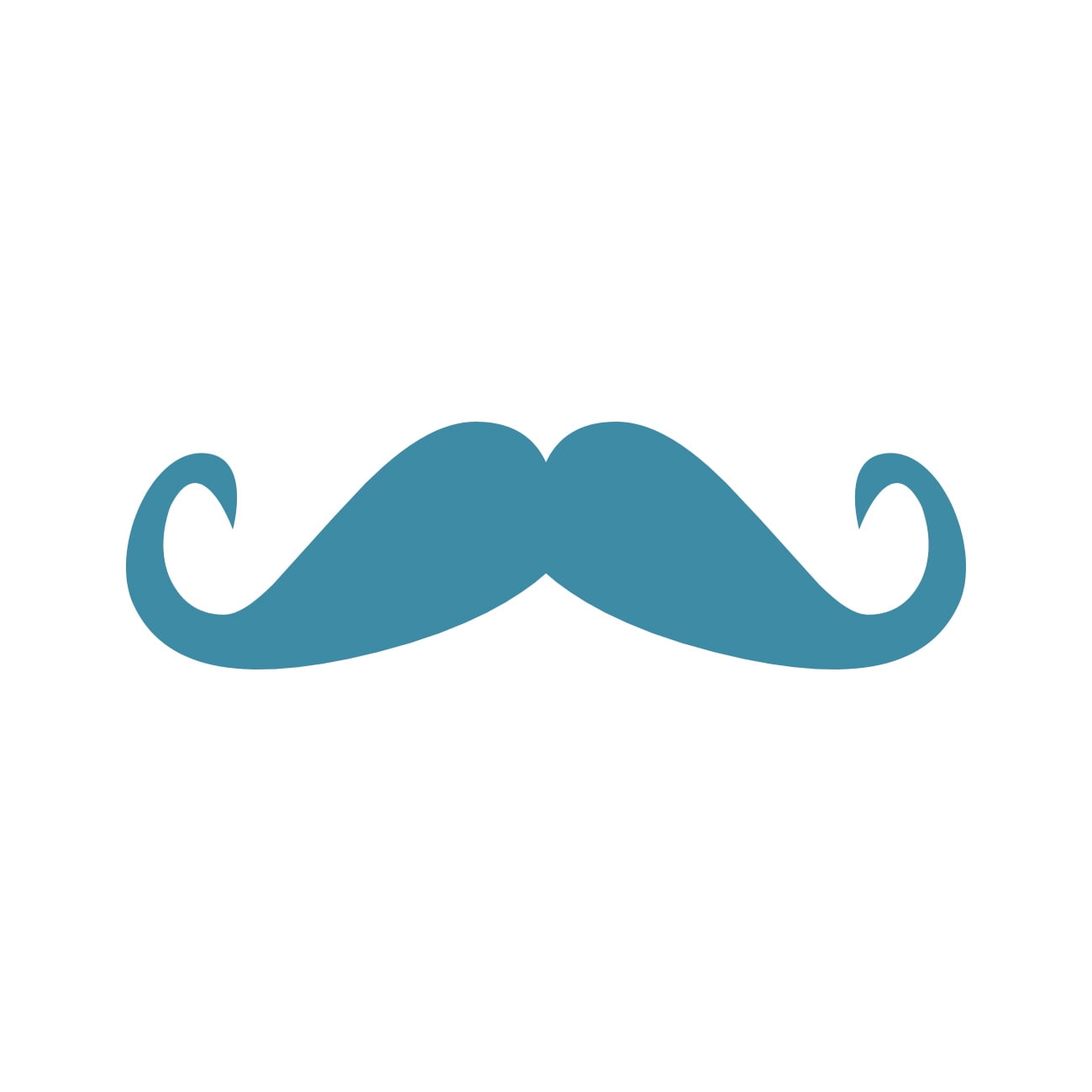 Mustache Sticker Decal Die Cut - Self Adhesive Vinyl - Weatherproof ...