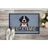 Caroline's Treasures BB1423JMAT Bernese Mountain Dog Welcome Door Mat, Indoor Rug or Outdoor ...