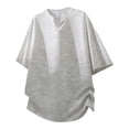 Antinious Men Solid Round Neck V-Neck Short Sleeve Loose Outdoor ...