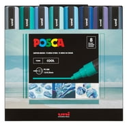 Uni POSCA PC-5M Paint Markers, Medium Tip (1.8-2.5mm), Warm Tones, 8 ...