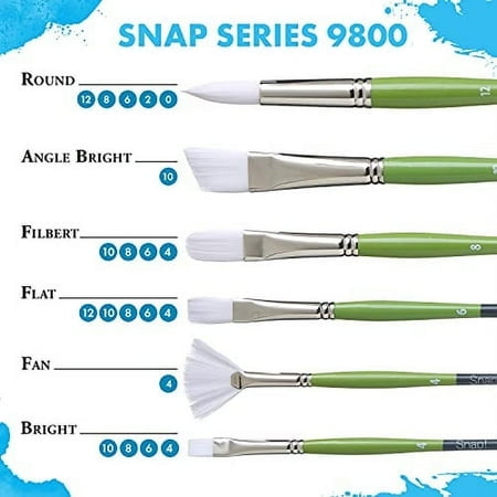 Click here for Princeton Snap White Synthetic Paint Brush For Acr... prices