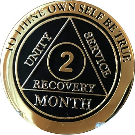 2 Month AA Medallion Elegant Black Gold and Silver Plated 60 Day Chip ...