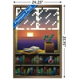 Minecraft - Window Wall Poster, 22.375" x 34", Framed - Walmart.com