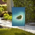 Sigee Paradise Island for Live Happy Decorative Small Garden Flag ...
