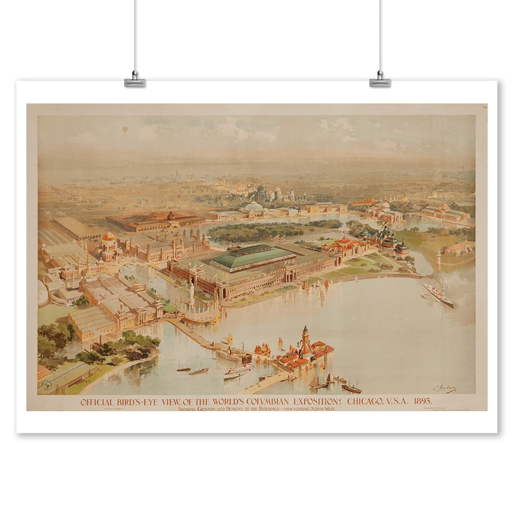 Chicago World's Fair - Columbian Exposition Vintage Poster (artist ...