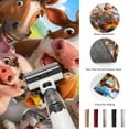 Cartoon Animal 3' Round Rug for Bathroom Accent Bedside Corner, Cow ...