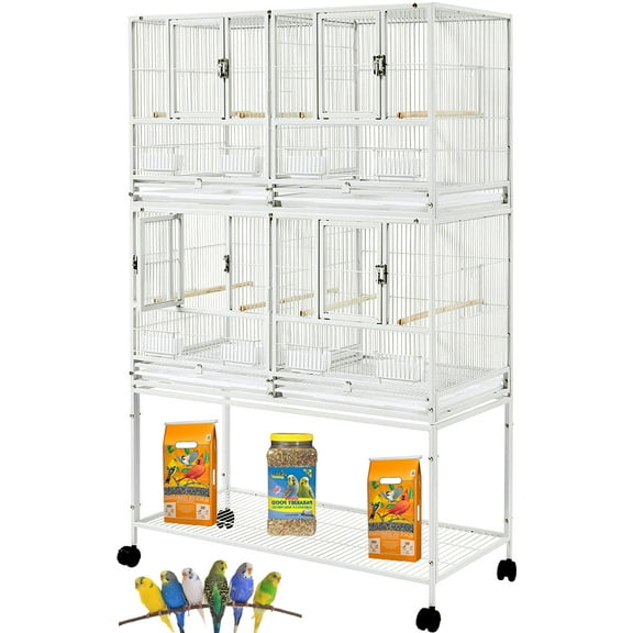 Triple Story Stackable Center Divided Breeder Breeding Bird Flight ...