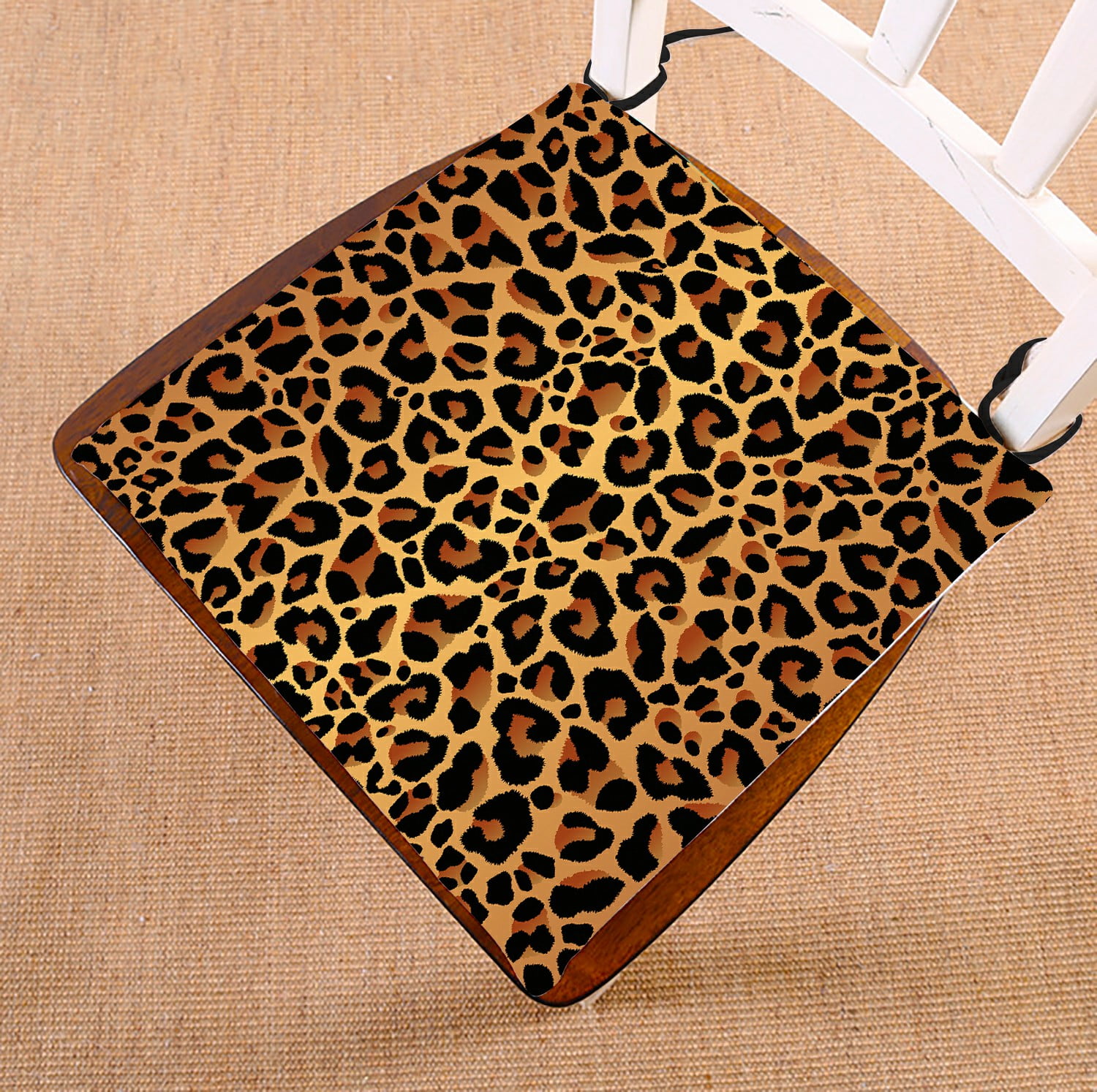 ABPHQTO Leopard Pattern Chair Pad Seat Cushion Chair Cushion Floor ...