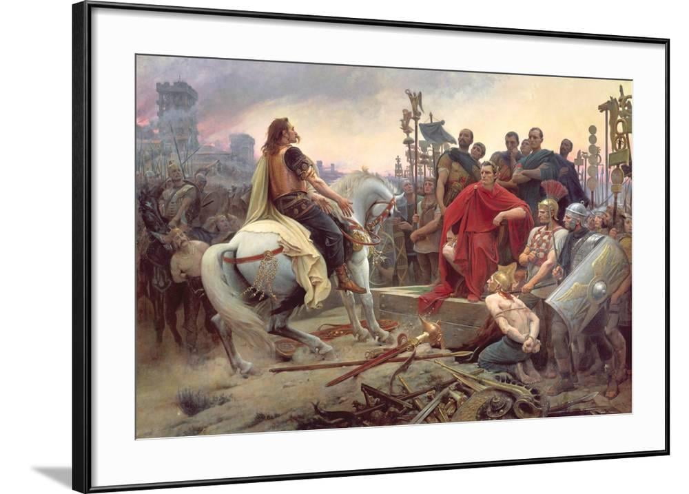 Vercingetorix Throws Down His Arms at the Feet of Julius Caesar, 1899 ...