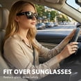 Shoreside Oversized Square Fit Over Sunglasses, Unisex for Women & Men ...