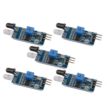 DAOKI 5-Pack IR Infrared Obstacle Avoidance Sensor Module for Arduino ...
