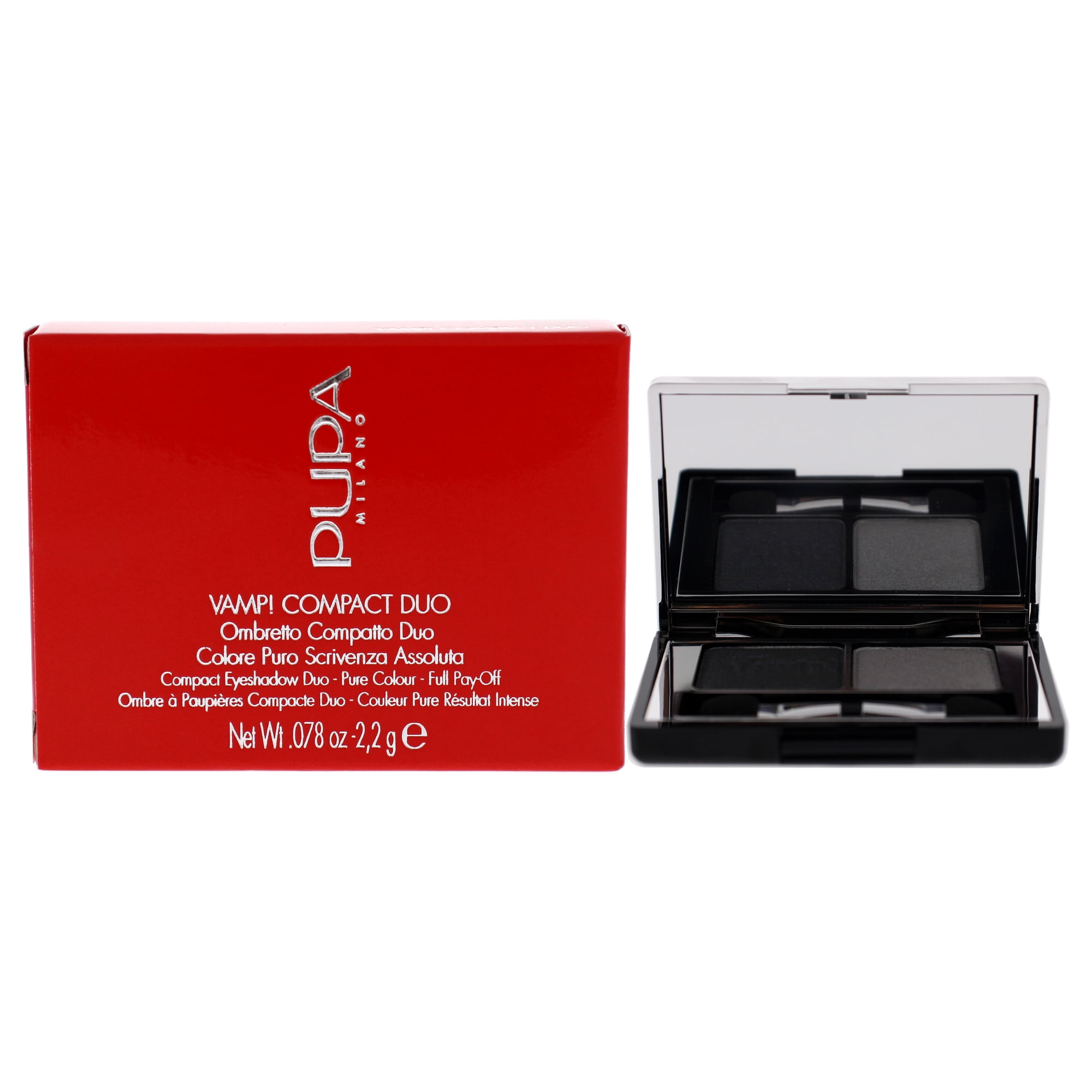 Pupa Milano Sombra ¡Vamp! Sombra de ojos dúo compacta - 009 Silver ...