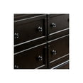 Wooden Transitional Style Dressing Table With Hidden Drawers, Dark ...
