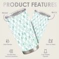 20oz Teal and White Daisy Checkerboard Pattern Stainless Steel Tumbler ...