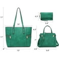M Marco Women's Handbag 3pcs Set Fashion Tote Bag with Matching Satchel ...