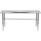 NSF Stainless Steel Commercial Kitchen Prep & Work Table with ...