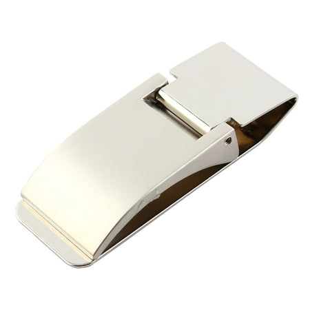 Stainless Steel Slim Clamp Folding Money Cash Bill Organizer Clip ...