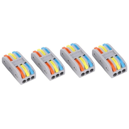 Spring Lever Terminal Block Quick Wiring Connector Electric Cable ...
