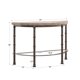 Weston Home Raine Half Circle Industrial Console Table, Antique finish ...
