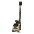 Rustic Western Bull Moose Grand Elks On Tree Logs Bench Table Lamp With ...