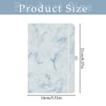 A5 PU Leather Lined Journal Notebook, Hardcover Pattern Diary With ...