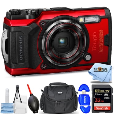 Olympus Tough TG-6 Adventure-Ready Compact Camera - Red, 12MP, 4x ...