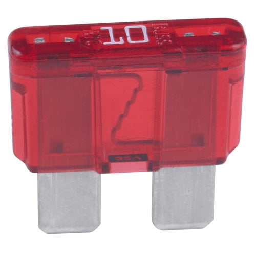 10 Amp Fast Acting Blade Fuse, Red - Walmart.com