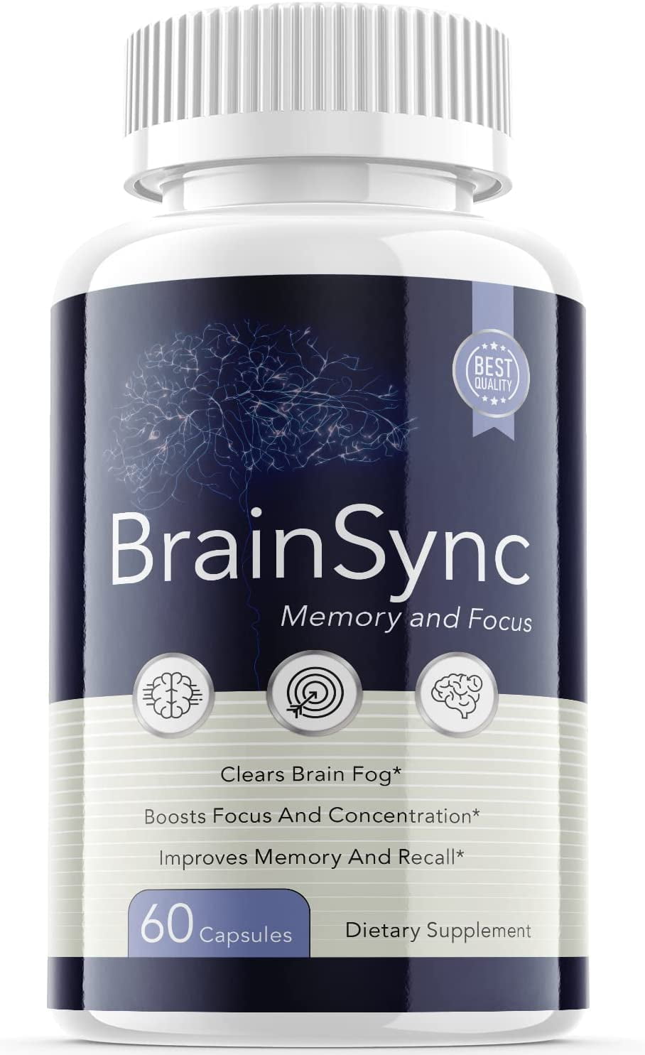 (1 Pack) Brain Sync - Dietary Supplement for Focus, Memory, Clarity ...